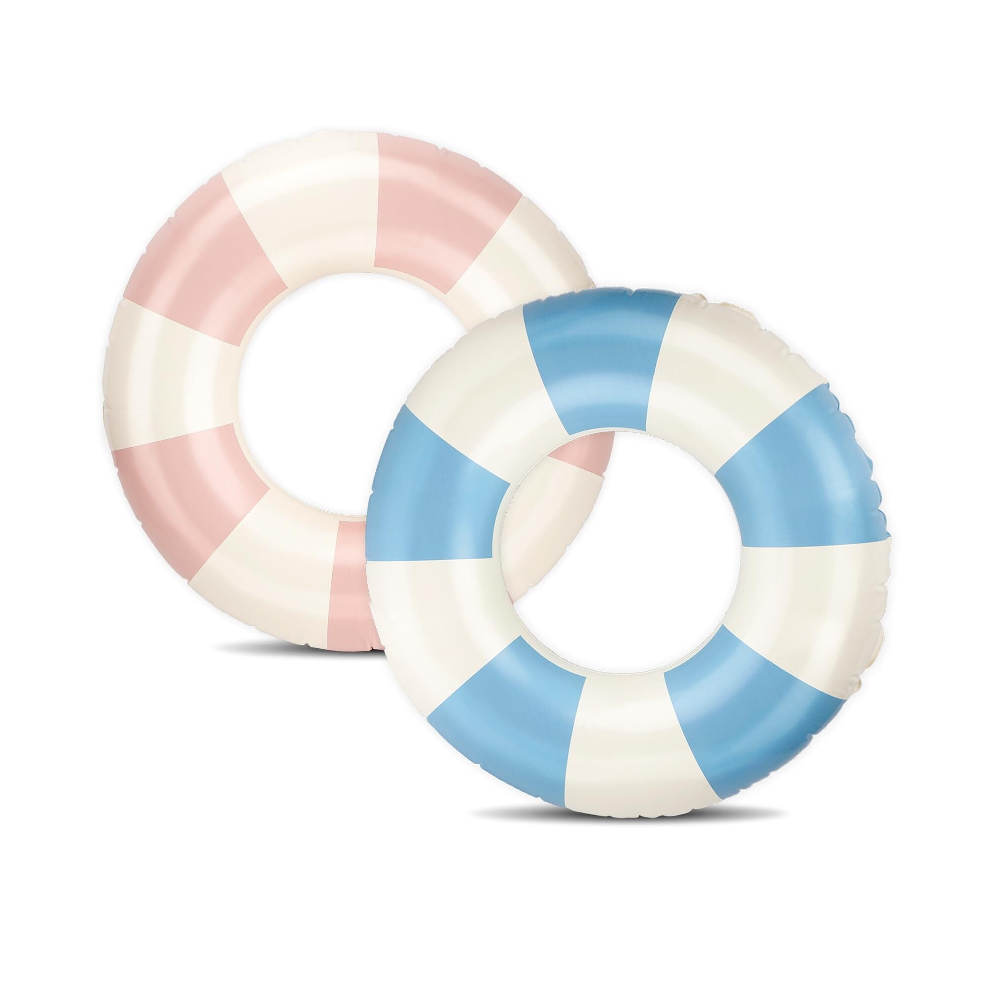 Pool Floats Kids, 2 Pack Pool Tubes, Inflatable Swim Rings, Round ...