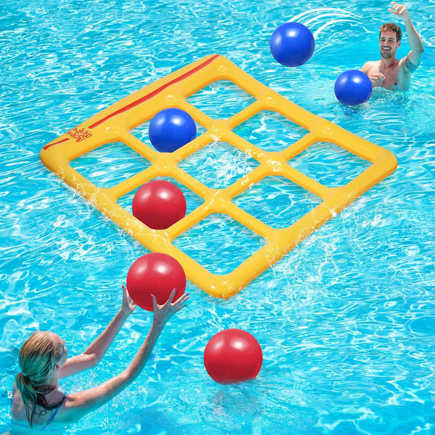 Pool Floats Toys - Tic Tac Toe Inflatable Pool Games - Pool Games for ...