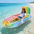 Pool Floats for Adults,Inflatable Chair Lounger Floaties with Drink ...