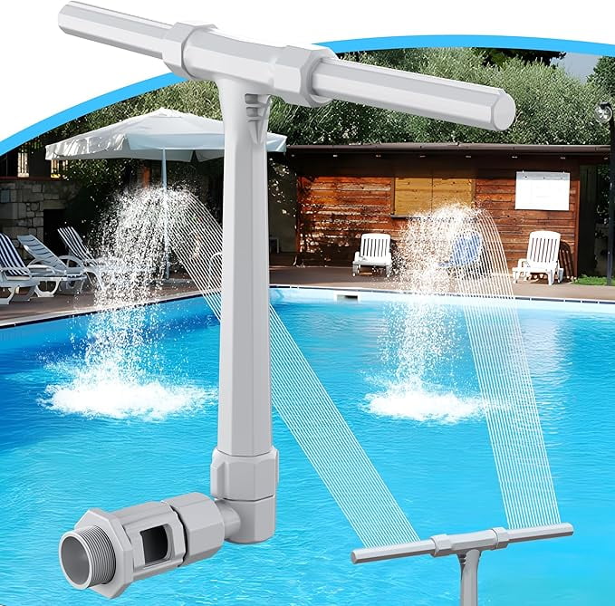 Pool Fountain Above and Inground Pools Adjustable Pool Waterfall with ...