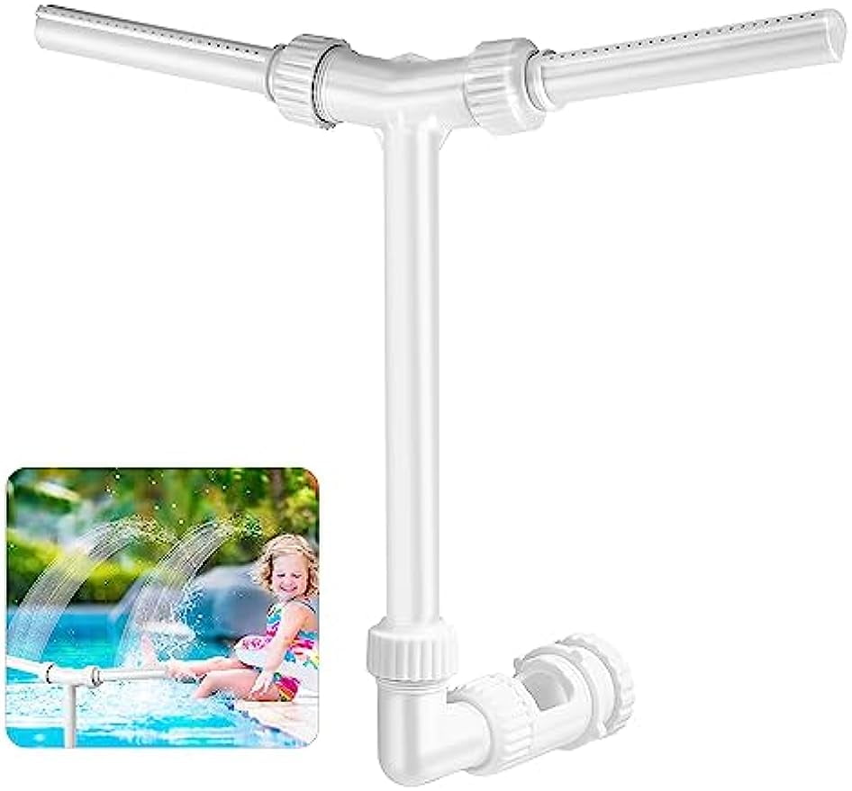 Pool Fountain, Adjustable Water Fountain Dual Spray Swimming Pool ...