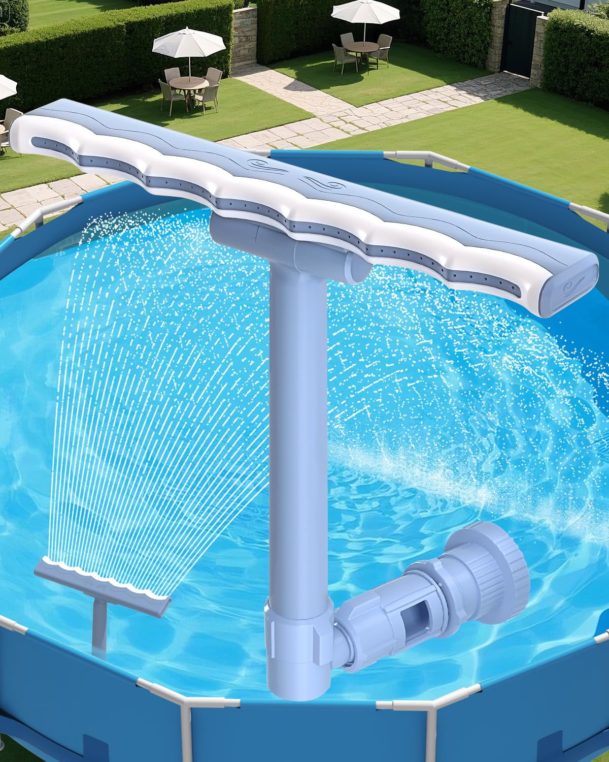 Pool Fountain for Above Ground and Inground Pools, Adjustable Wide ...