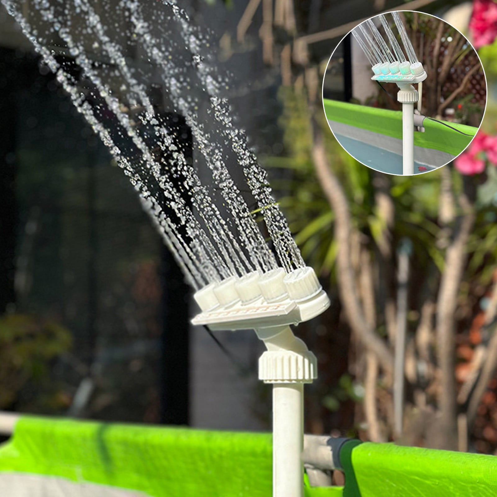 Pool Fountain for Above Ground Pools, Pool Cooler for Inground Pool ...