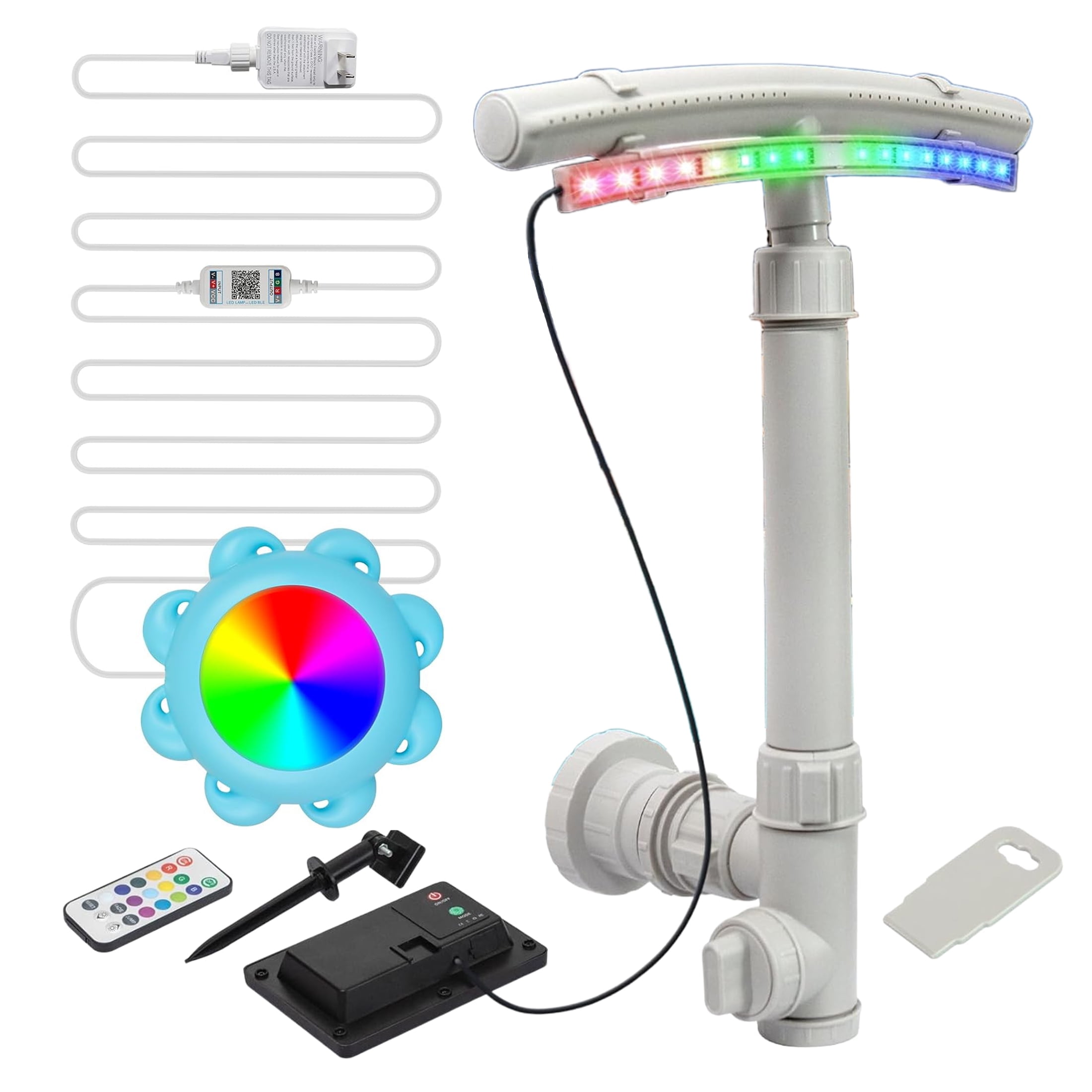 Pool Fountain & LED Pool Light Combo – Transform Your Pool with ...