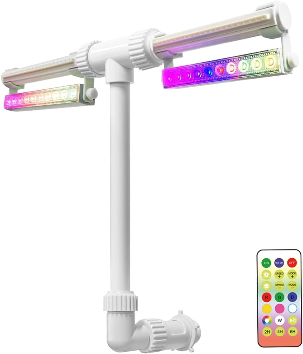 Pool Fountain with Lights, 7 Color Changing Rechargeable Pool Light ...