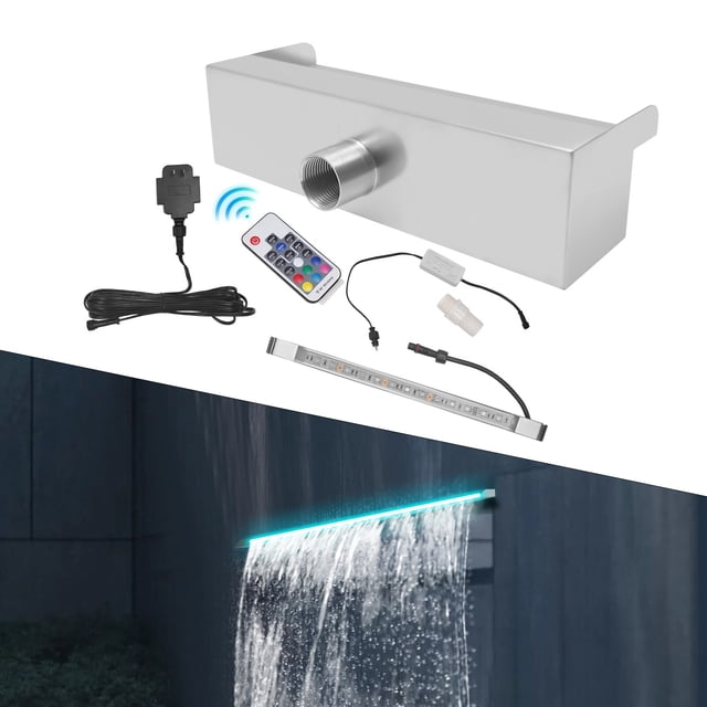 Pool Fountain Waterfall Swimming Pool Waterfall Stainless Steel ...