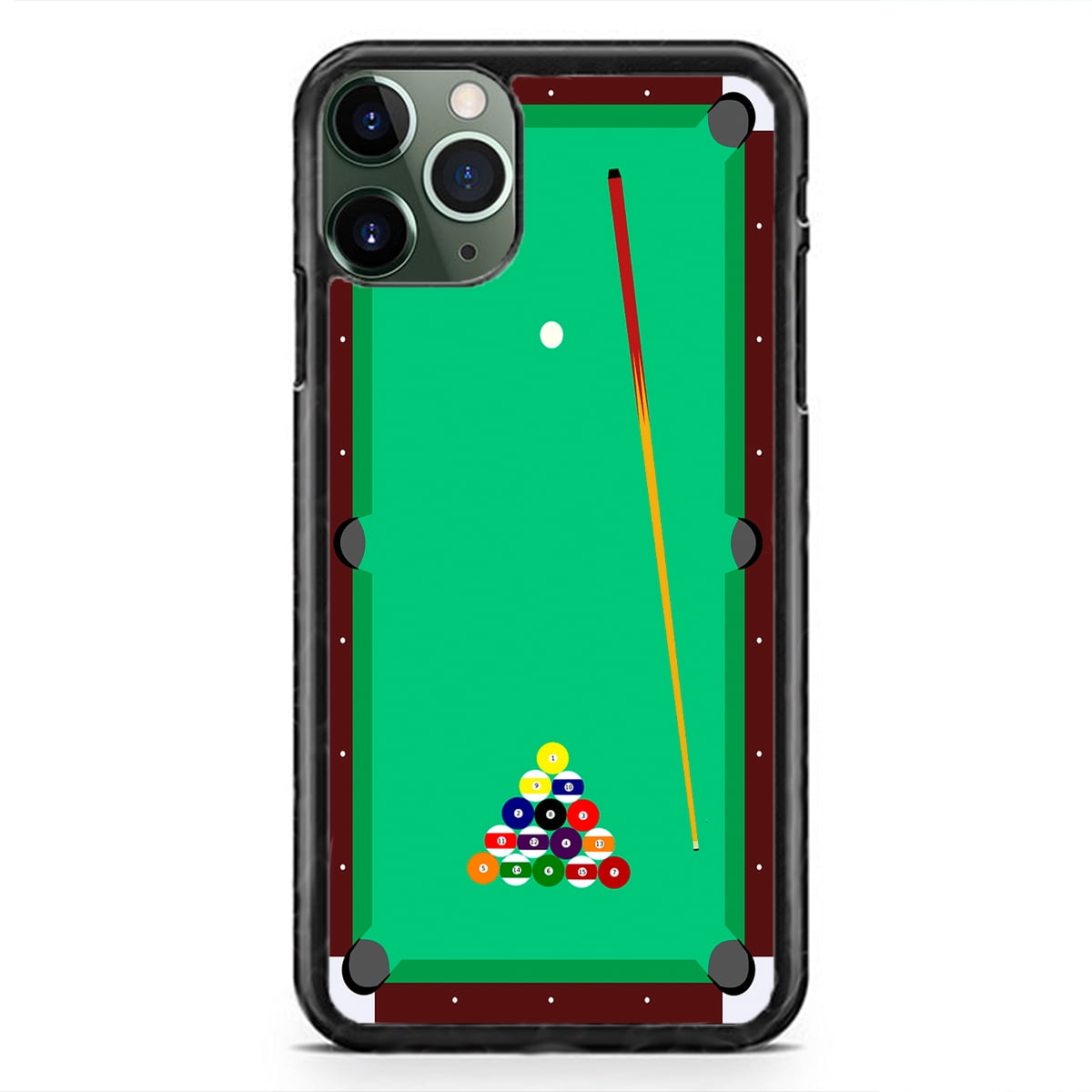 Pool Game Table Pole 8 Ball Slim Shockproof Hard Rubber Custom Case ...