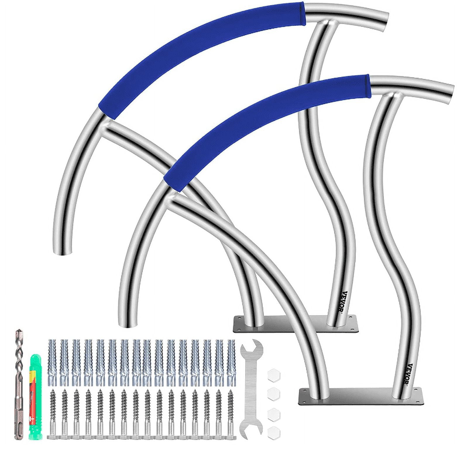 Pool Handrail 30"x30" Swimming Pool Stair Rail 304 Stainless Steel ...