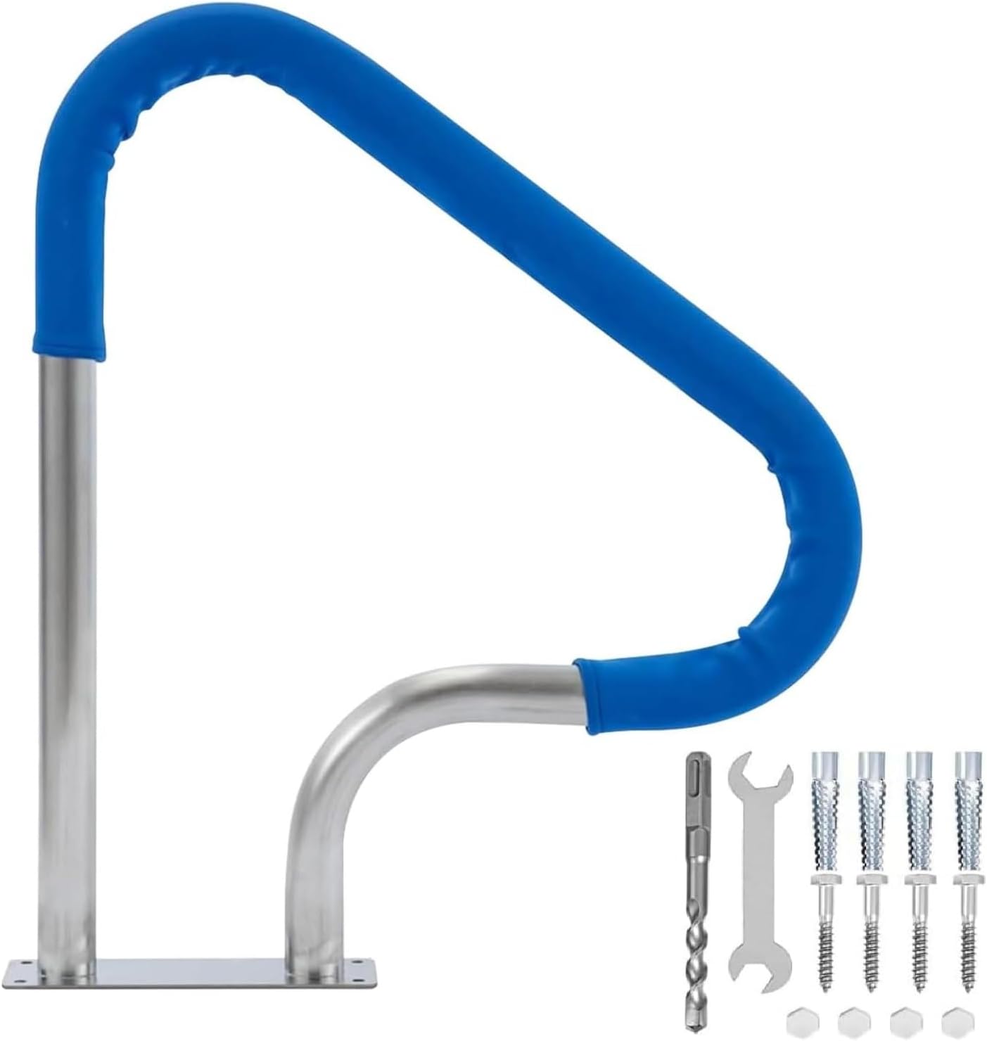 Pool Handrail, 304 Stainless Steel 4-Bend Swimming Pool Stair Rail with ...