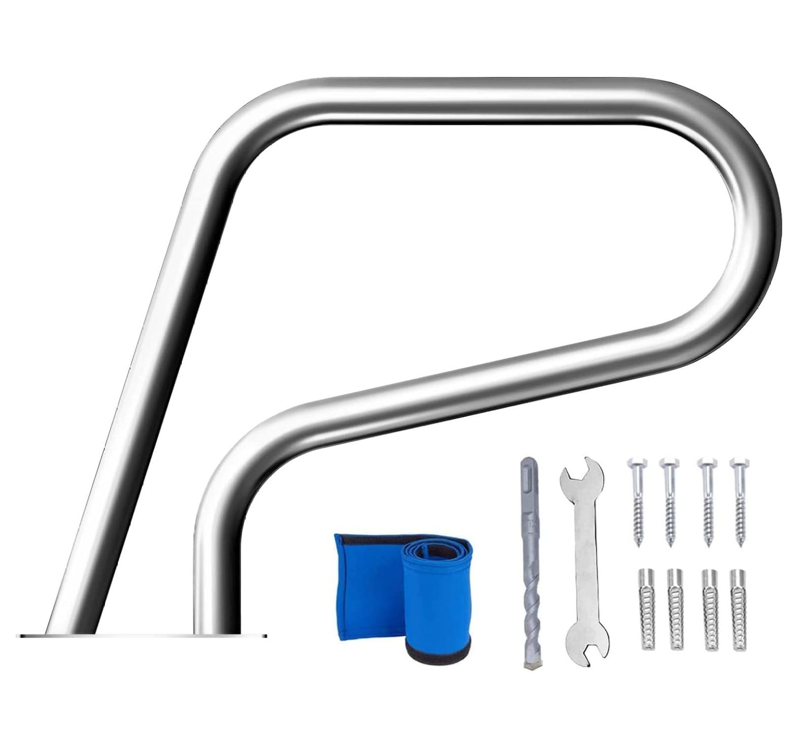 Pool Handrail 30x22 Pool Railing 304 Stainless Steel Rustproof Pool ...