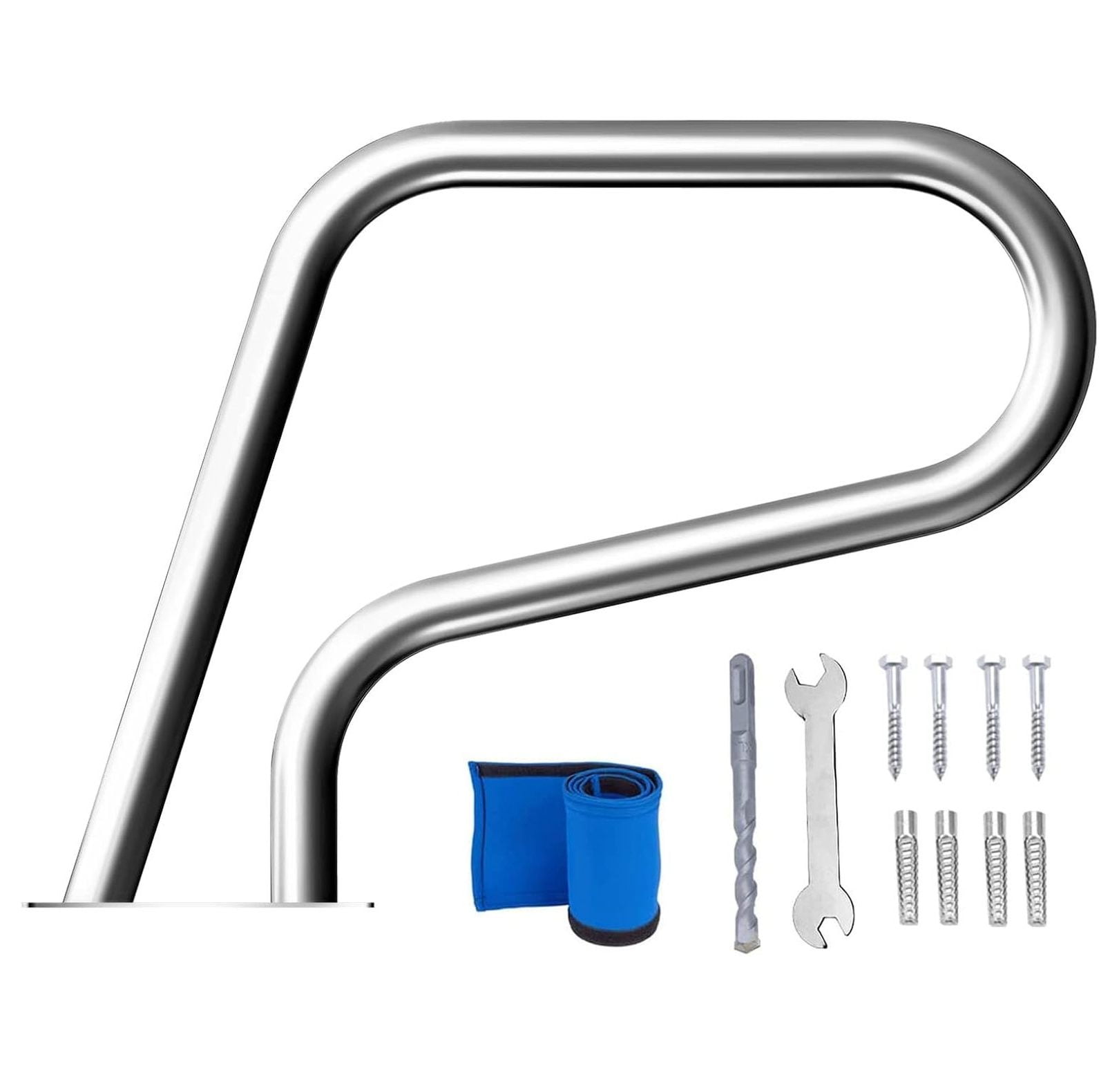 Pool Handrail - 30x22 Stainless Steel Rustproof Rail with Humanized ...