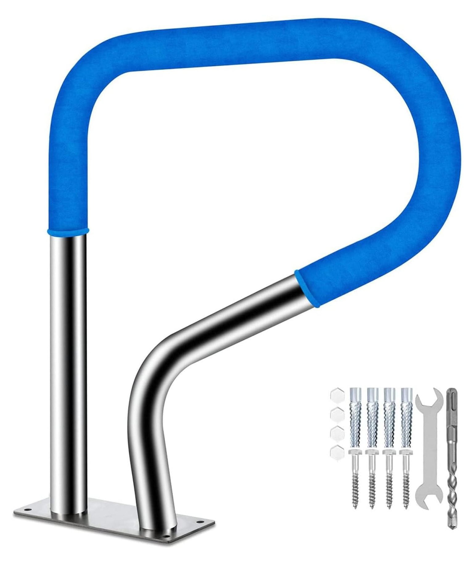 Pool Handrail 30x22 inch 304 Stainless Steel Spa handrail w/Quick Mount ...