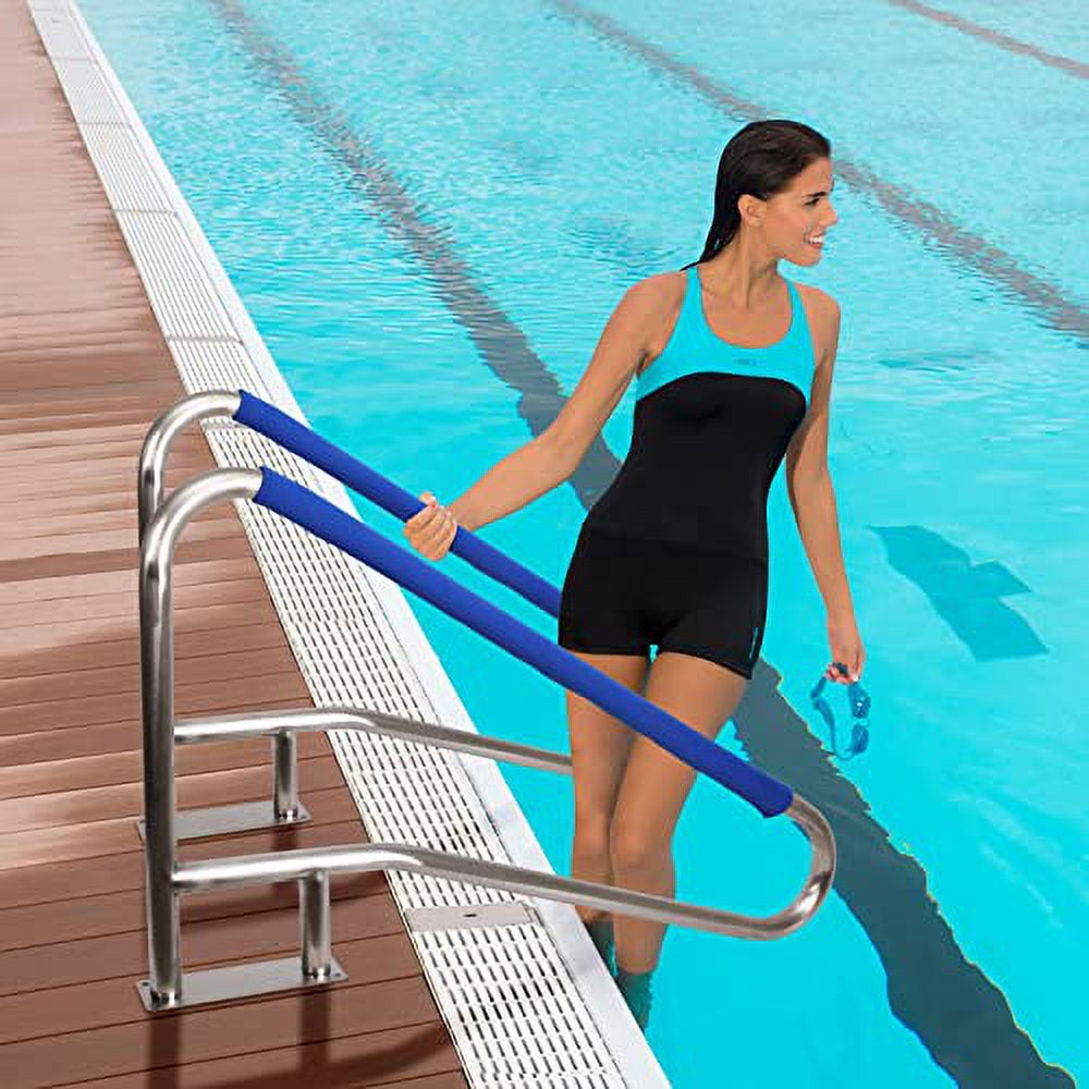 Pool Handrail, 54" x 36" Swimming Pool Stair Rail, 250LBS Load Capacity ...