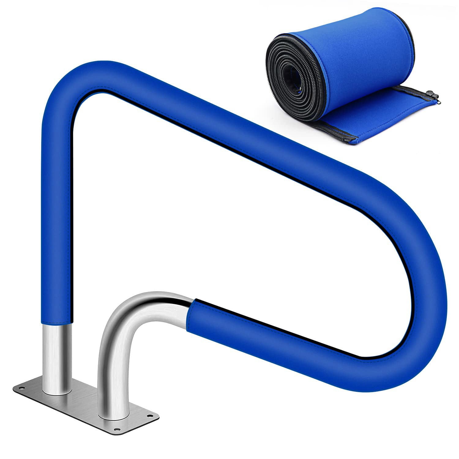 Hiienaa Pool Handrail Cover, Royal Blue 10 Ft Neoprene Safety Grip ...