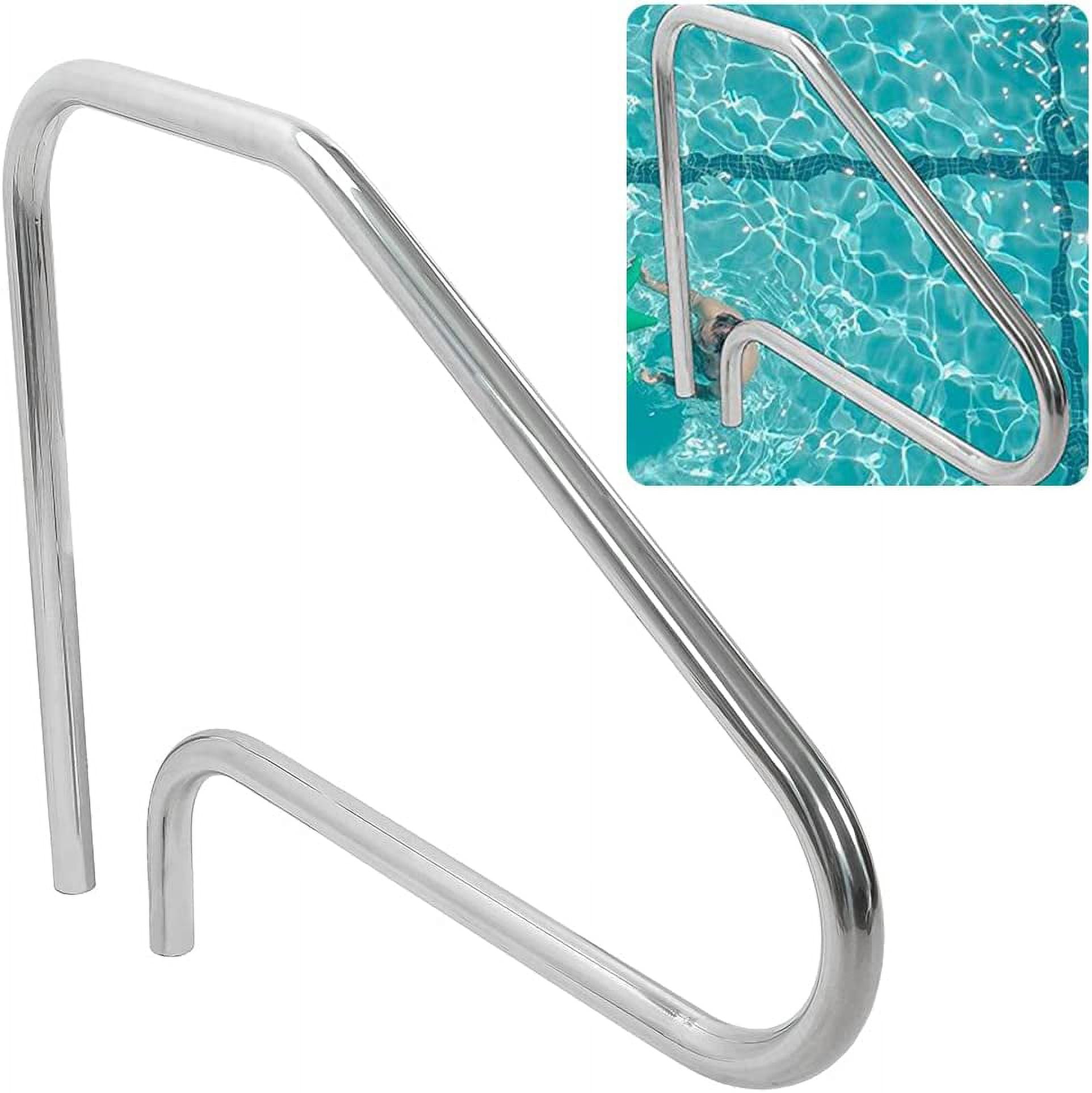 Pool Handrail Grab Rail Railing 37" Tall Swimming Pool Hand Rail ...