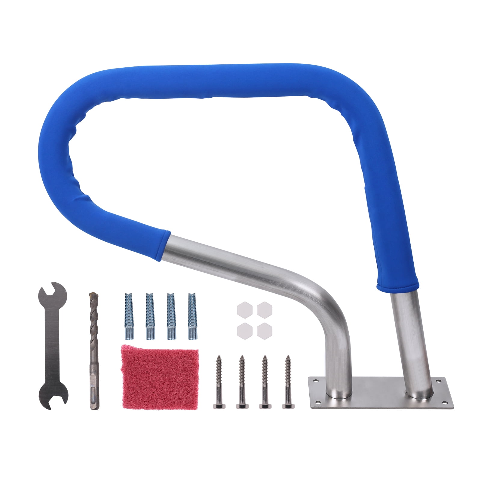 Pool Handrail, Swimming Pool Stair Rail 304 Stainless Steel Rustproof ...