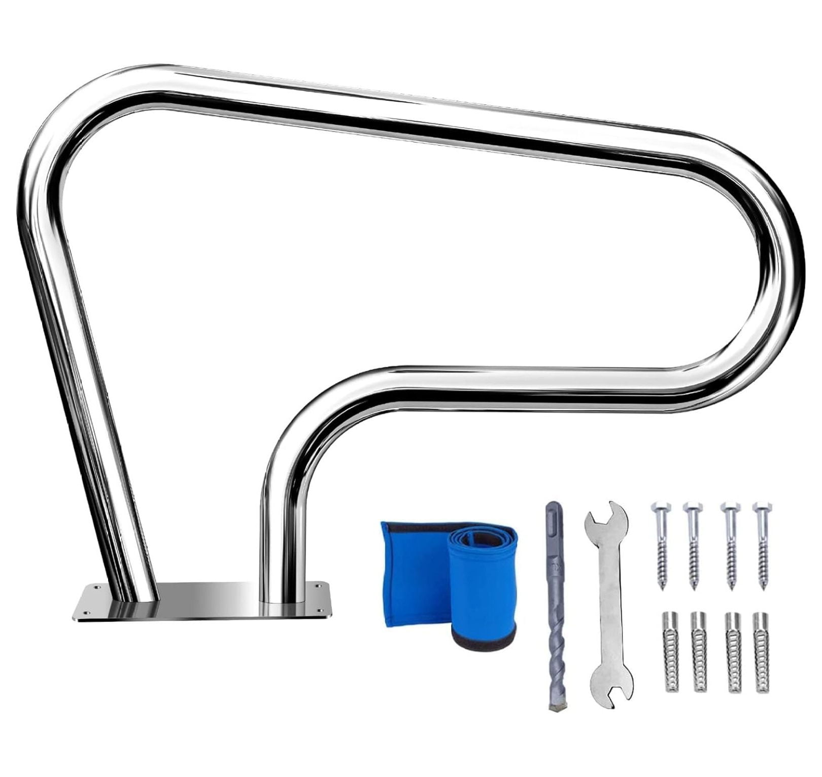 Pool Handrails 32x22.5 Pool Railing 304 Stainless Steel Rustproof ...