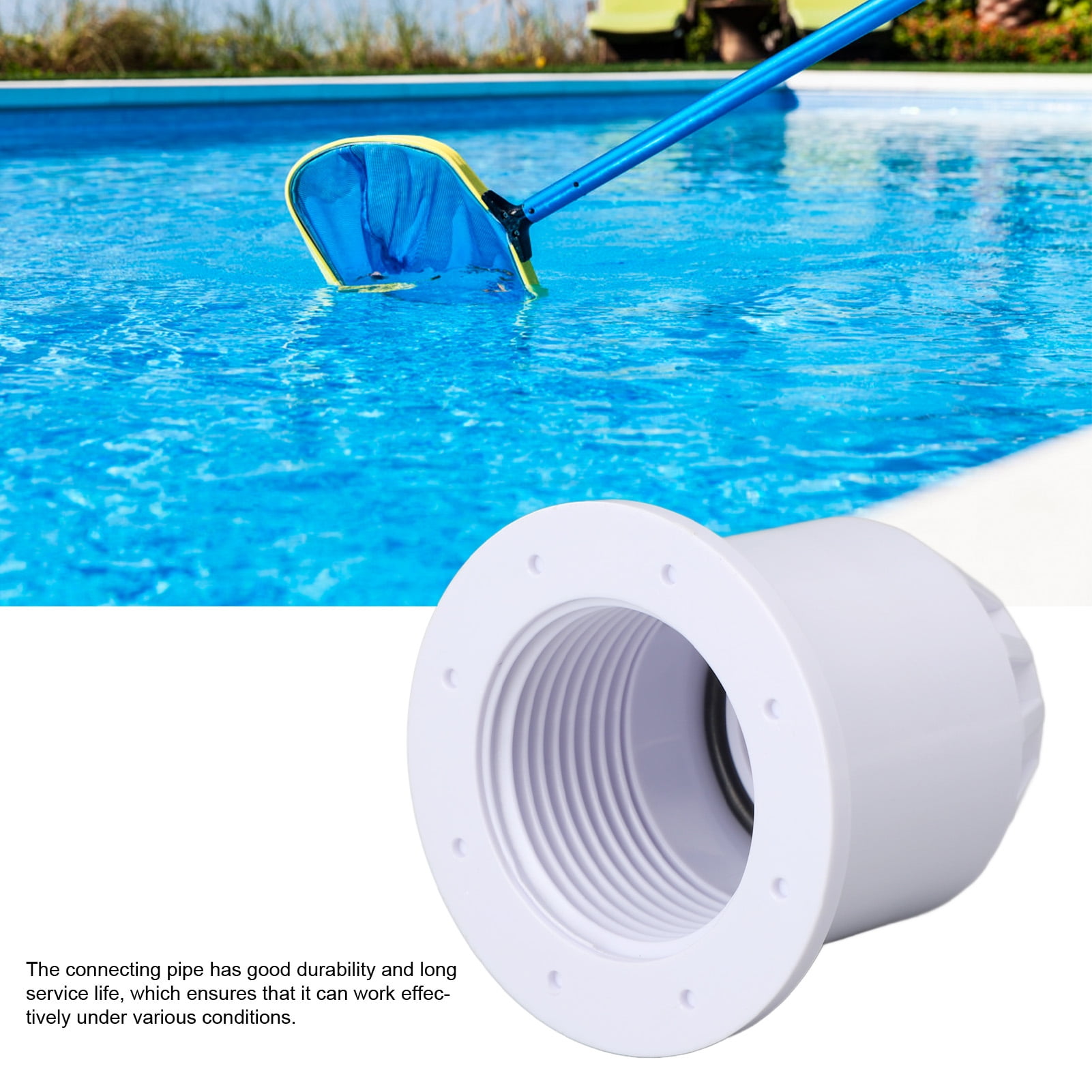 Pool Heater Adapter, 1.5in PVC Hose Conversion Kit For Above Ground ...