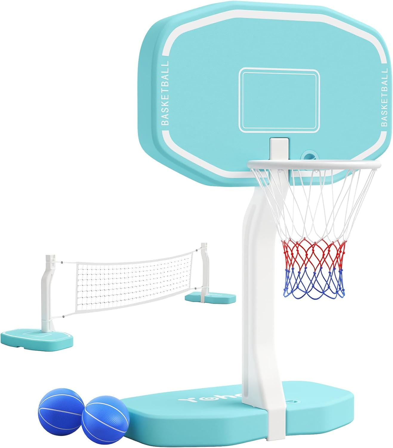 Pool Hoop or Pool Volleyball Net, 2 in 1 Pool Toys Pool Accessories ...