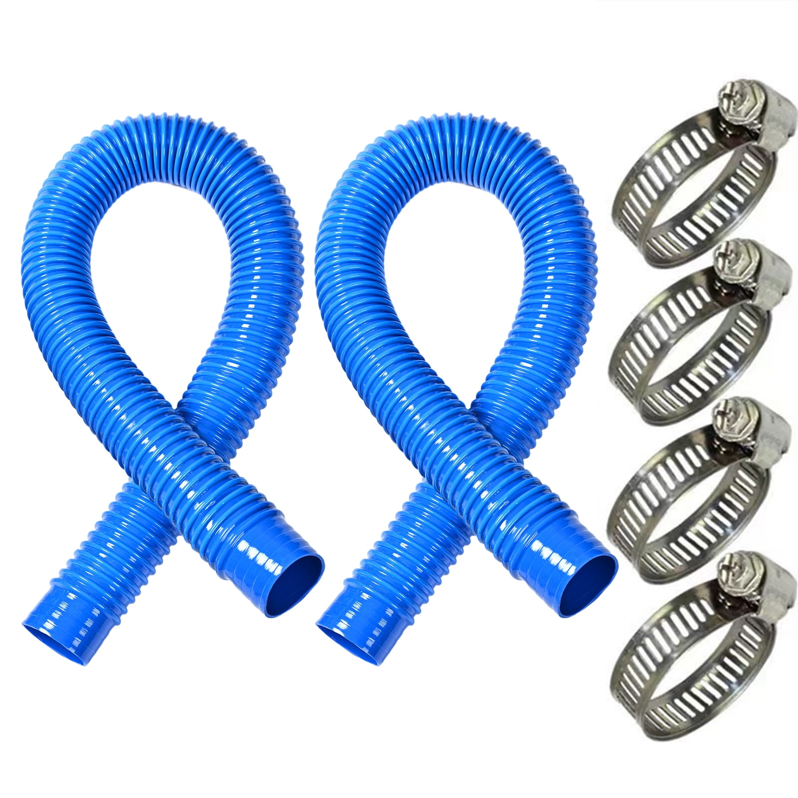 Pool Hose with Clamps Easy to Install Spiral Wound Structure Good ...