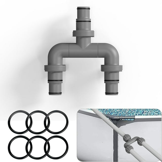 Pool Hose Connector, 1.25in & 1.5in Adapters, Swivel Joint, Durable PVC ...