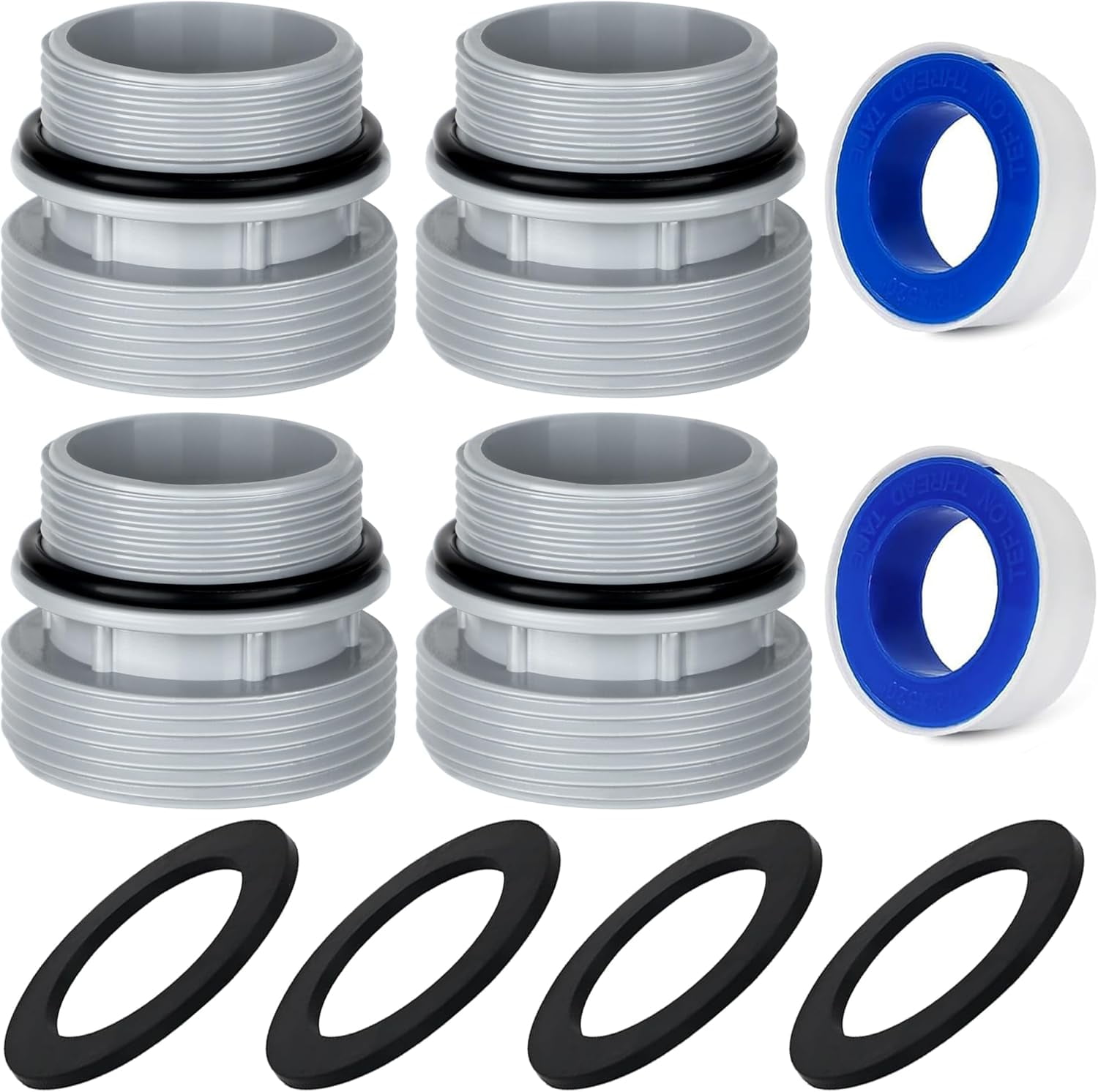 Pool Hose Conversion Adapters Kit 4560 40mm Hose to 1 1/2 Inch Adapter ...