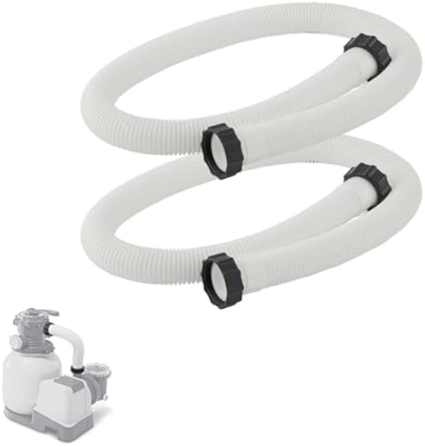 Pool Hoses for Above Ground Pools, 1/2 Inch Diameter 59" Long Pool Pump ...