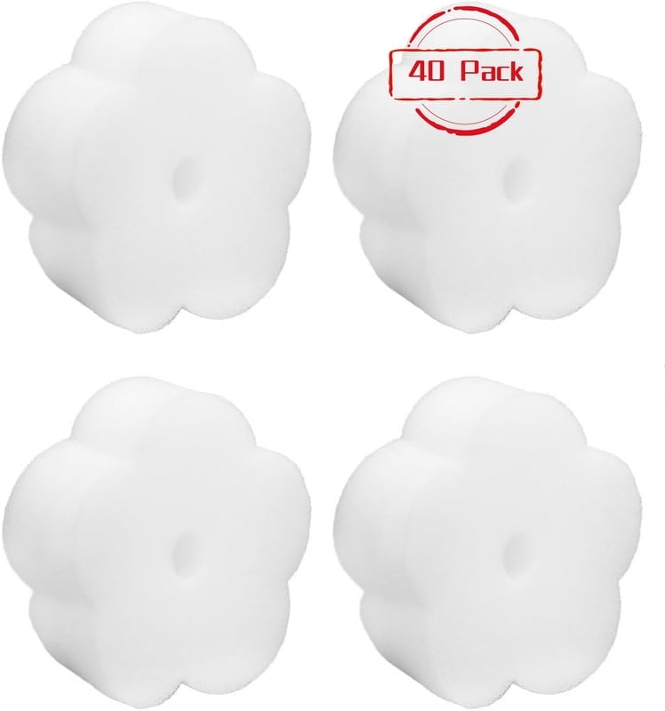 Pool & Hot Tub Scum Absorber 40-Pack – Flower-Shaped Oil-Absorbing ...