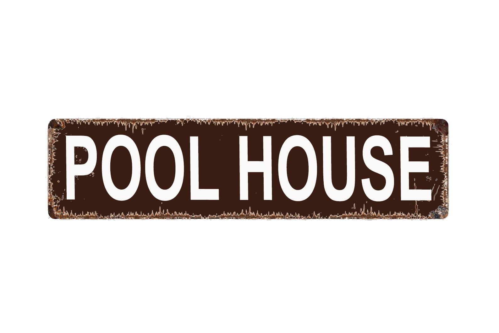 Pool House Sign - Swimming Pool Bath Bathroom Showers Restroom Towels ...