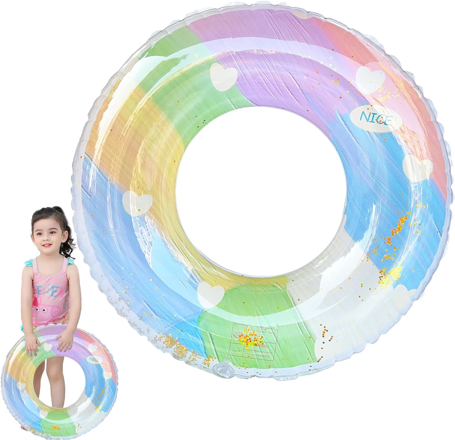 Pool Inflatable Swim Ring Inflatable Ring Pool Floats Rubber Ring for ...