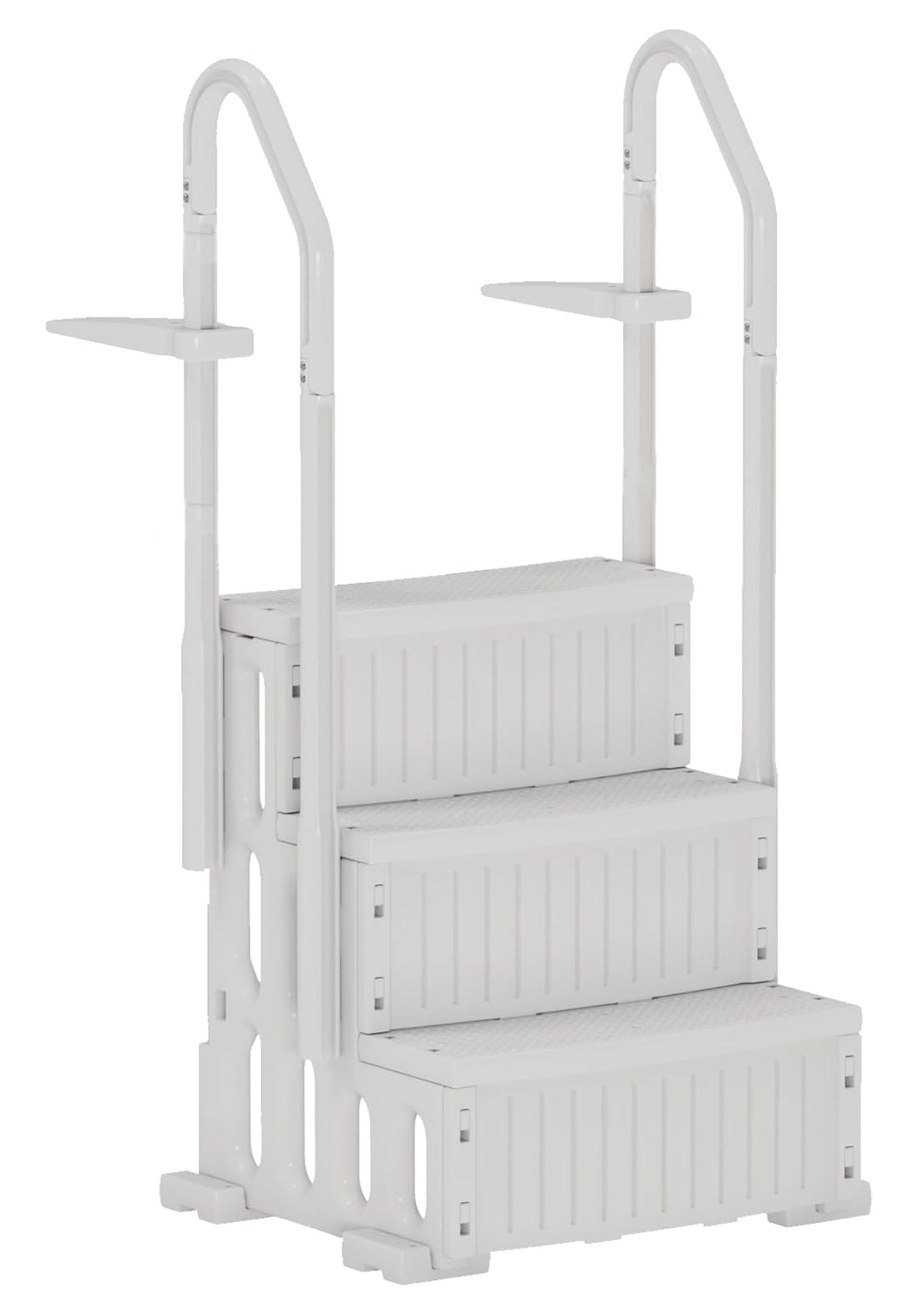 Pool Ladder, 3-Step Pool Stairs with Double Handrails and Non-Slip ...