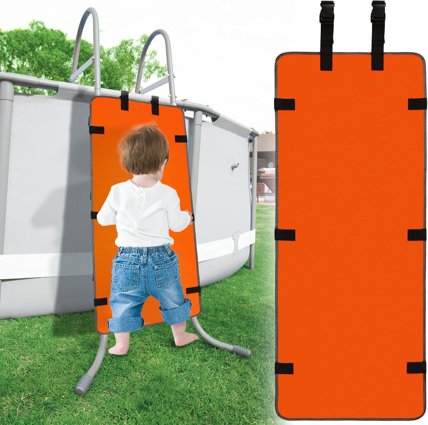 Pool Ladder Guard 48x19in, Pool Ladder Pad to Prevent Child from ...
