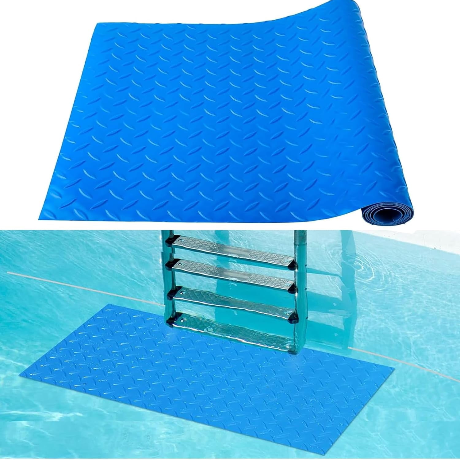 Pool Ladder Mat - 9 x 36 Inch Large Pool Ladder Pad Protective Swimming ...
