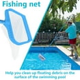 Pool Leaf Skimmer Net - Reinforced & Dense Mesh For Deep Water Cleaning ...