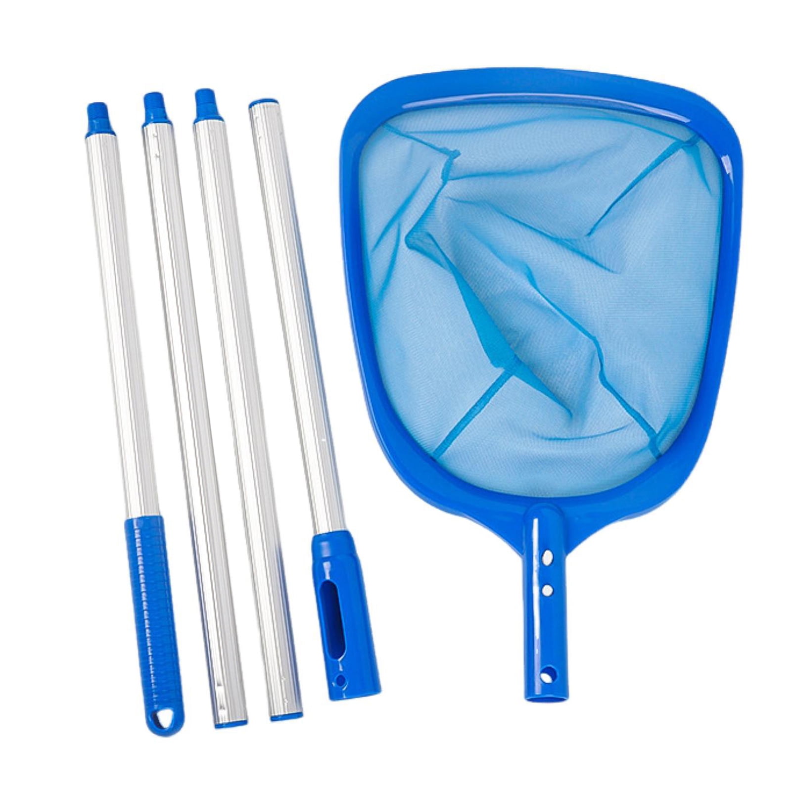 Pool Leaf Skimmer Net Ultra Fine Mesh with 4 Sections Aluminum Poles ...