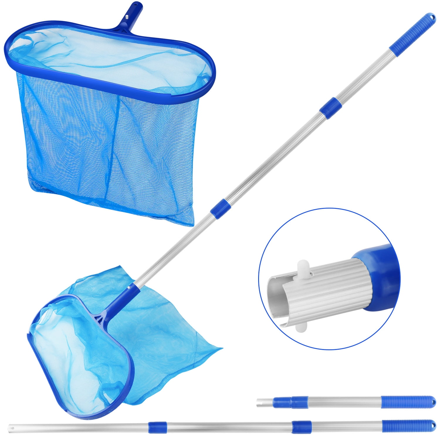 Pool Leaf Skimmer Professional Pool Leaf Skimmer Large Basket Wide ...
