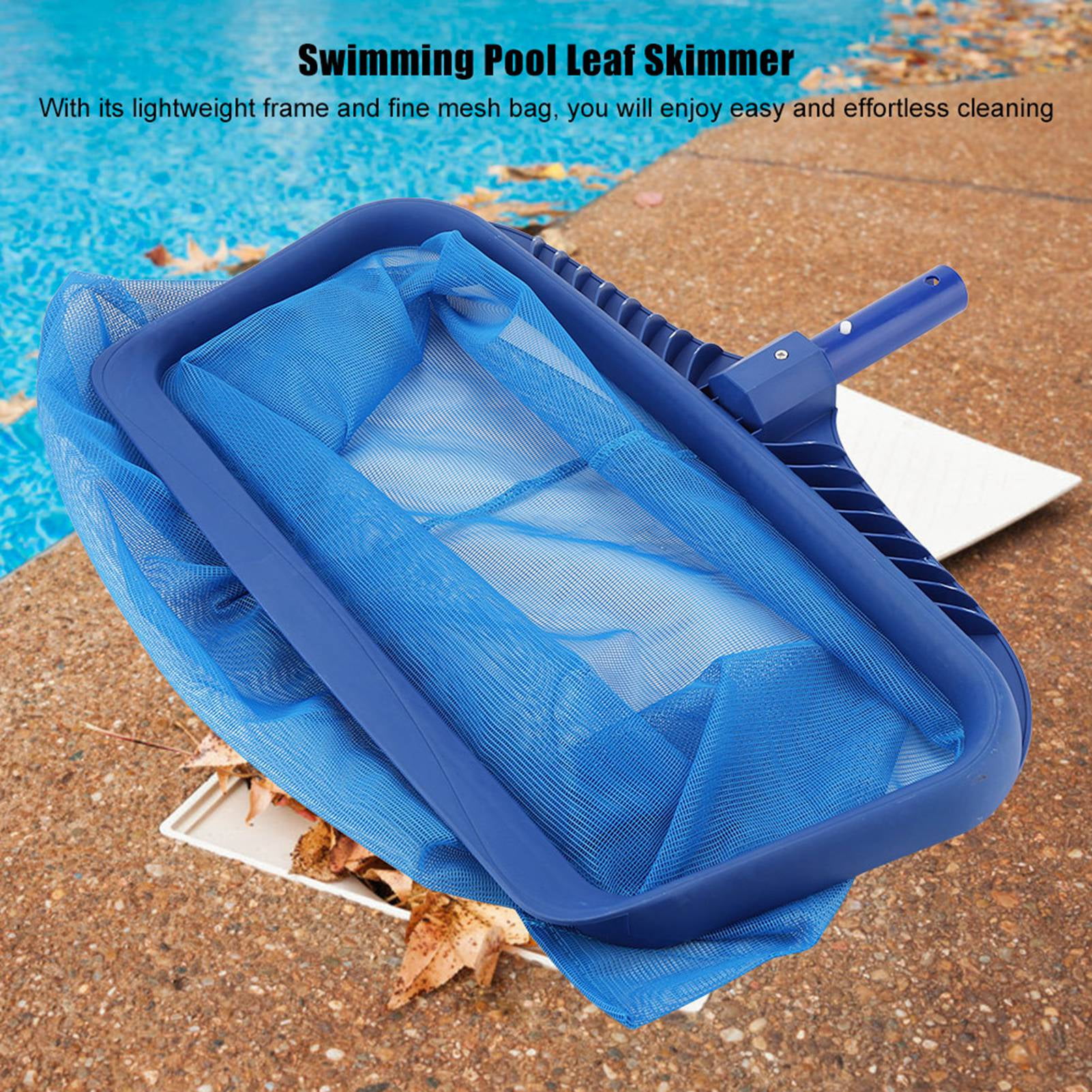 Pool Leaf Skimmer With Telescoping Pole Attachment, Quick Easy Pool ...