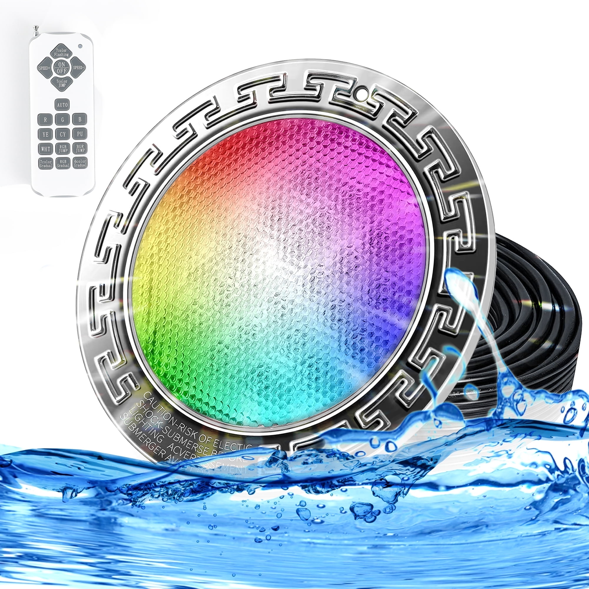 Pool Light for Inground Pool, 10 Inch LED RGBW Color Changing Inground ...