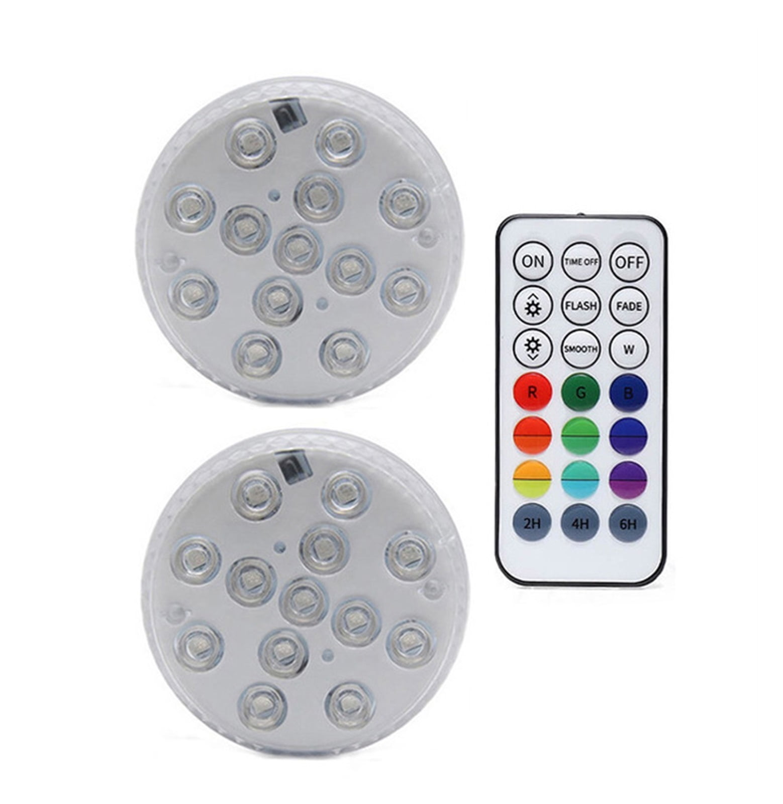 Pool Light RF Remote 13 LED RGB Submersible Light 16 Colors Underwater ...