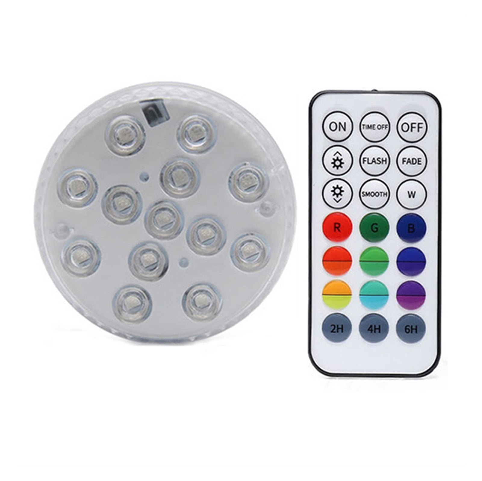 Pool Light RF Remote 13 LED RGB Submersible Light 16 Colors Underwater ...