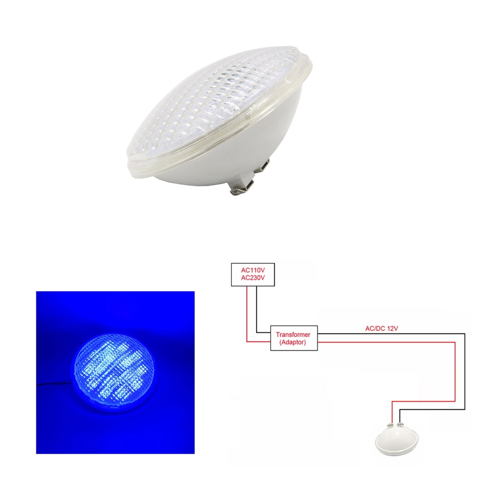 Pool Light RGB Underwater PAR56 Pool Headlight 12V Piscina Pond ...