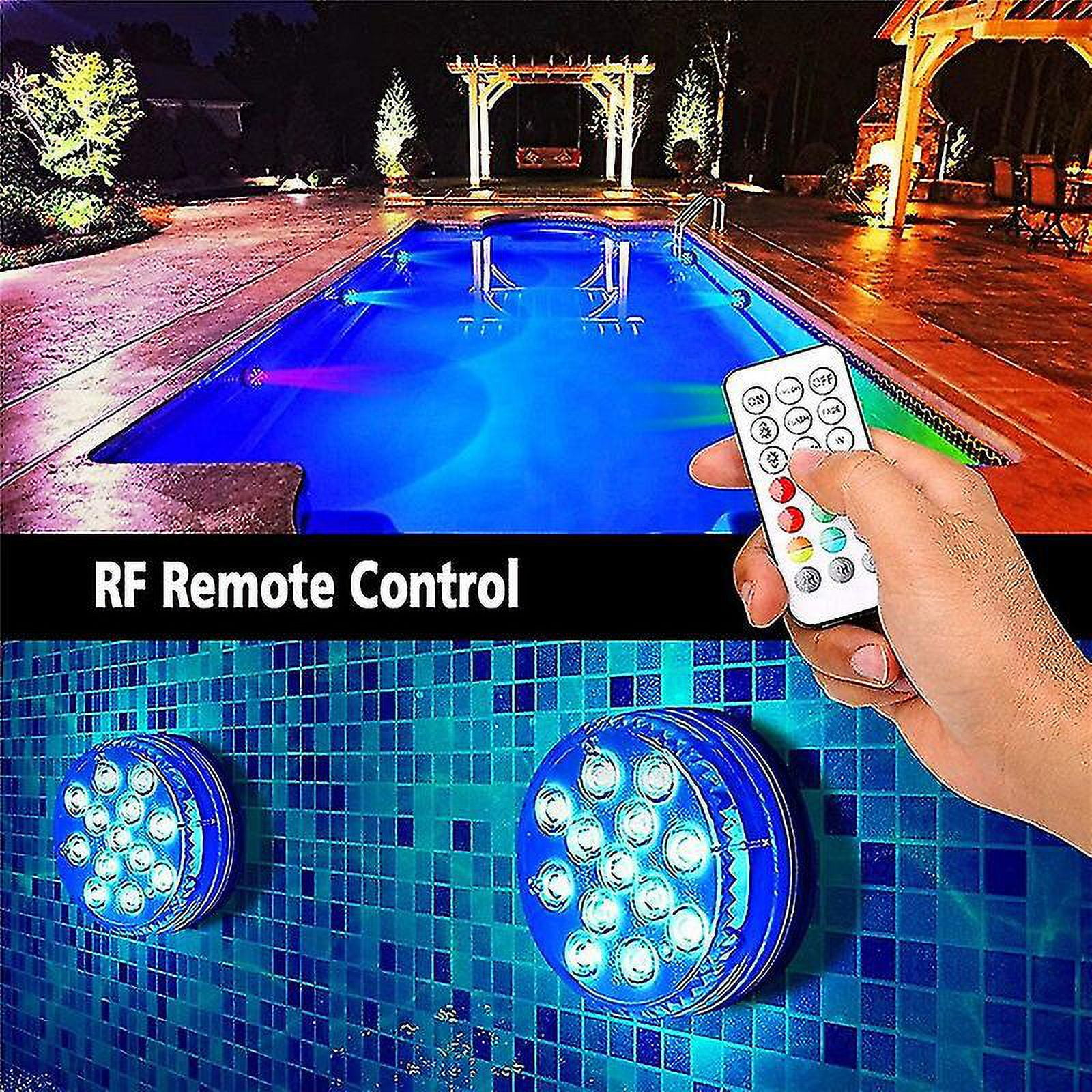 Pool Light Underwater Swimming Pool Lighting Wireless Submersible Led ...