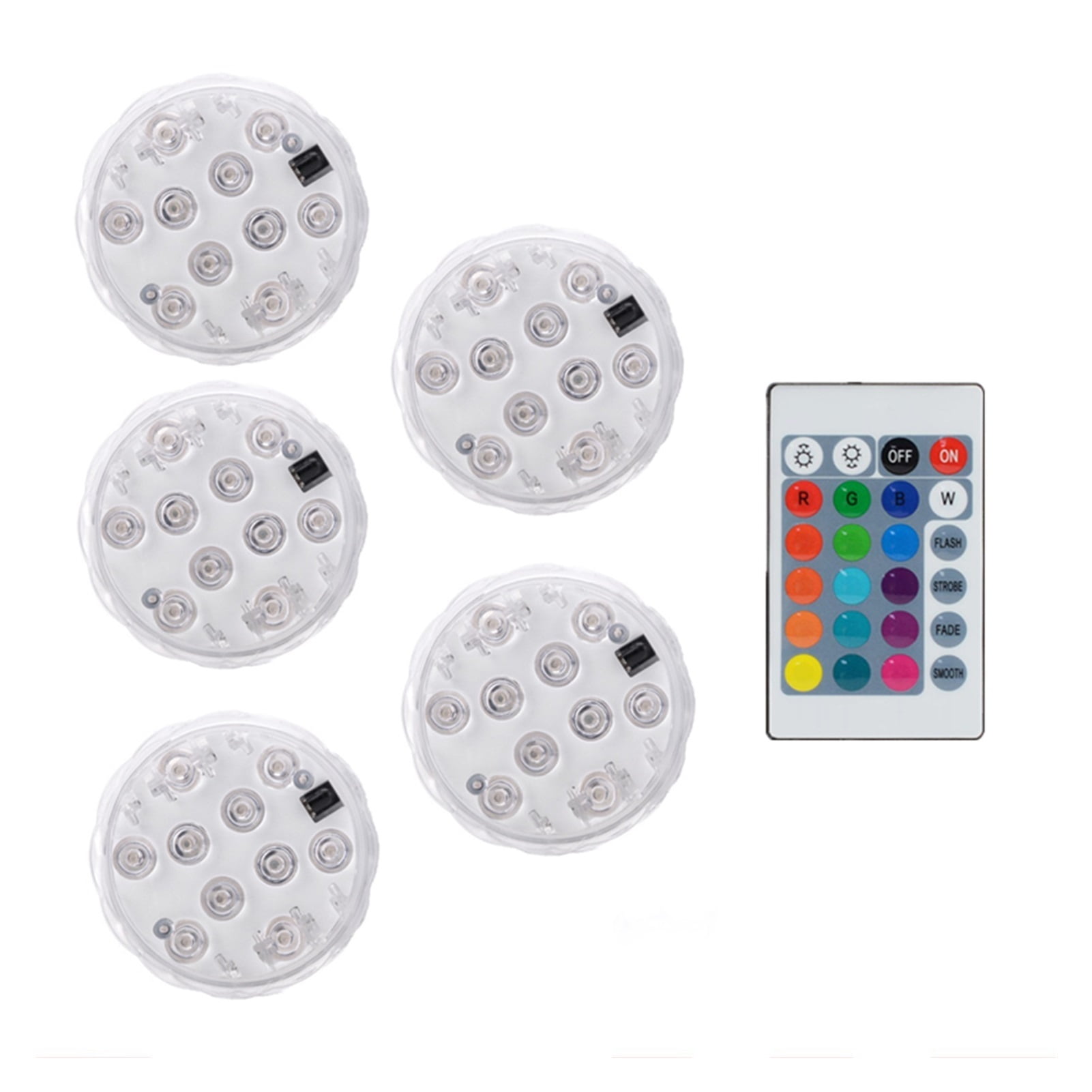 Pool Lights 10 Led Remote Controlled RGB Submersible Light Underwater ...