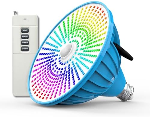 Pool Lights Bulb 55W 120V RGB Color Changing Underwater LED Pool Light ...