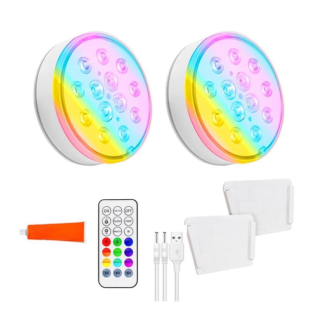 Pool Lights Rechargeable Underwater Submersible LED Lights Waterproof ...