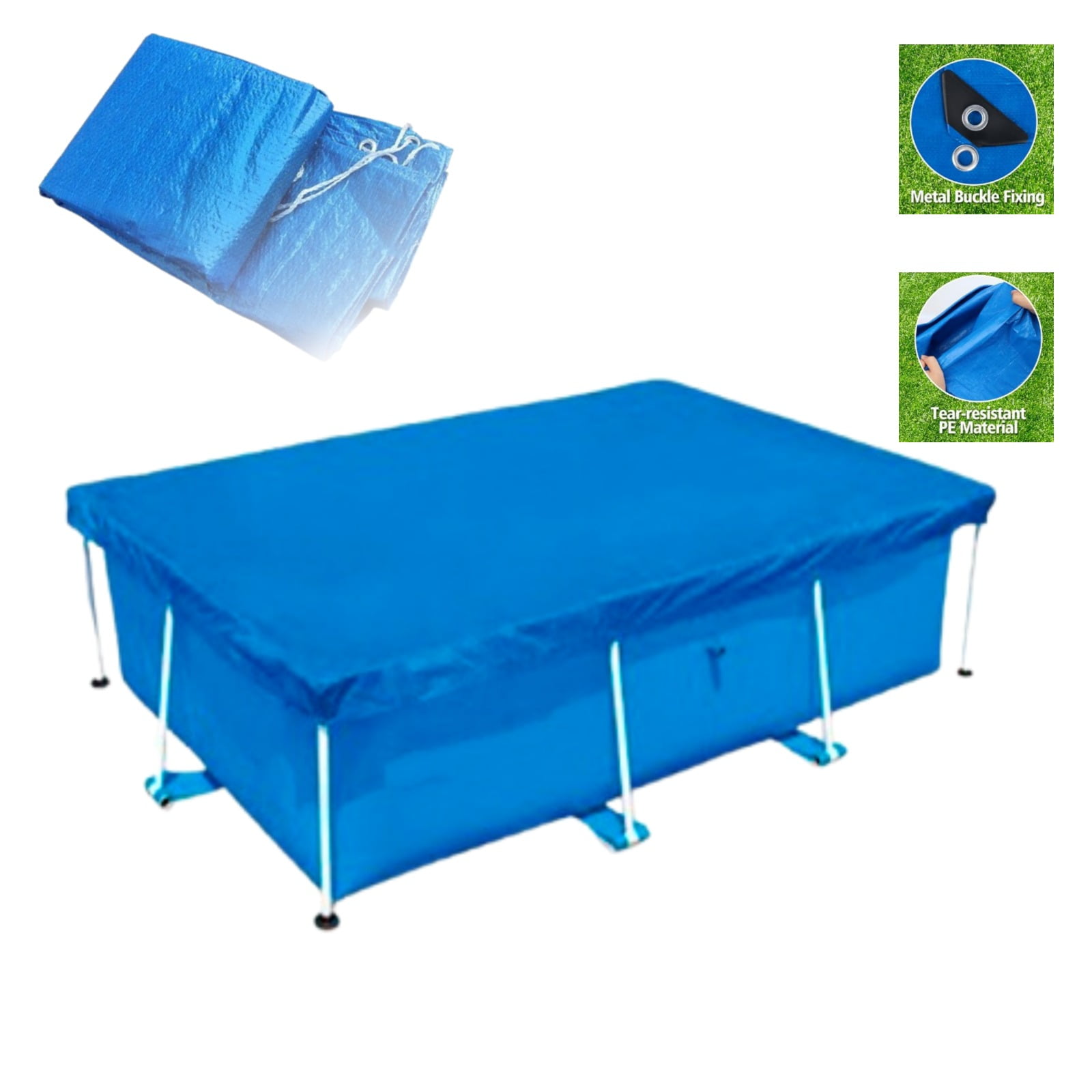 Pool Liner Pad for Above Ground Pools, Extra Thick Square Swimming Pool ...