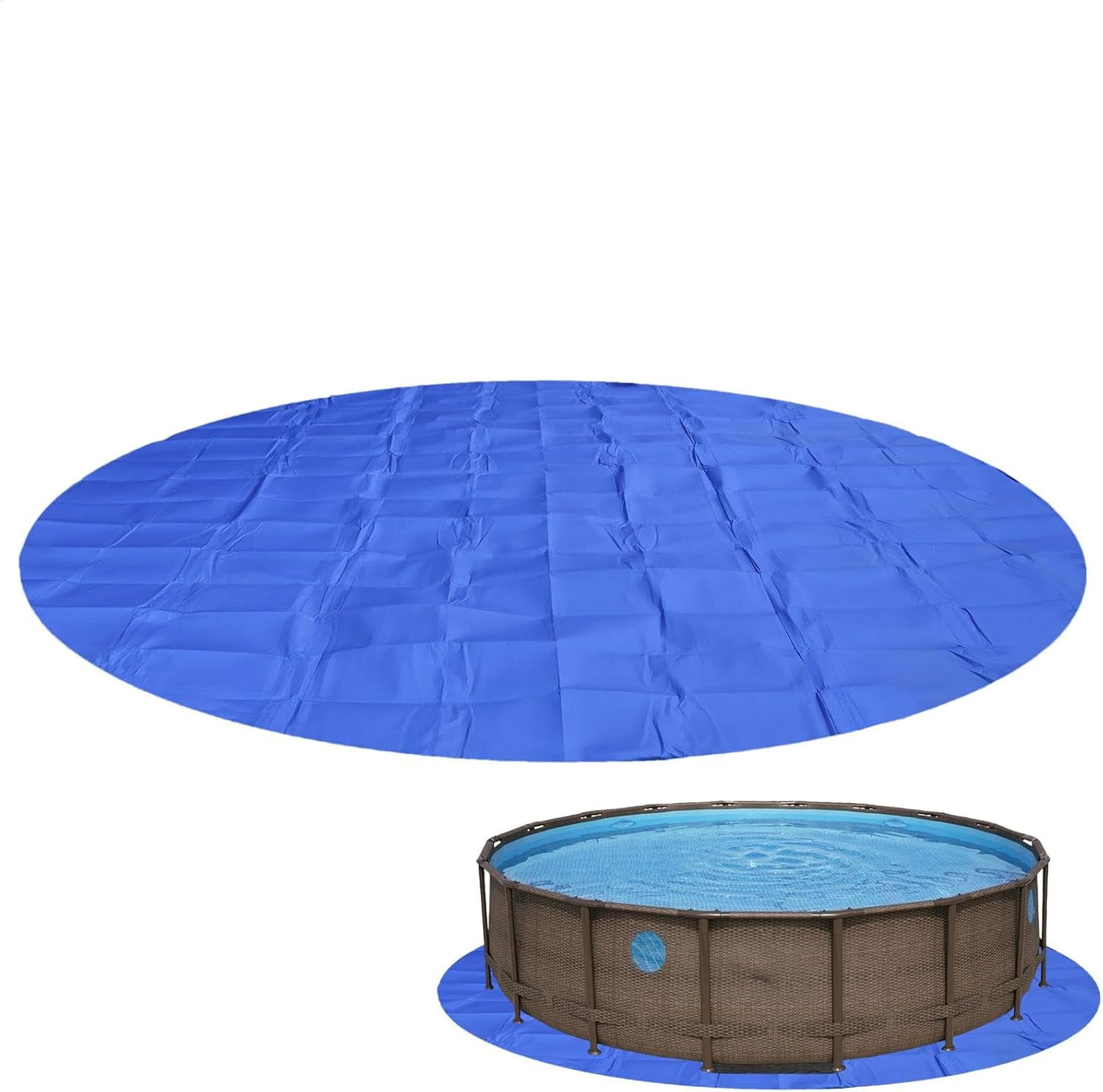 Pool Liner, Round Pool Tarp, 8ft to 15ft Heavy Duty Under Floor ...