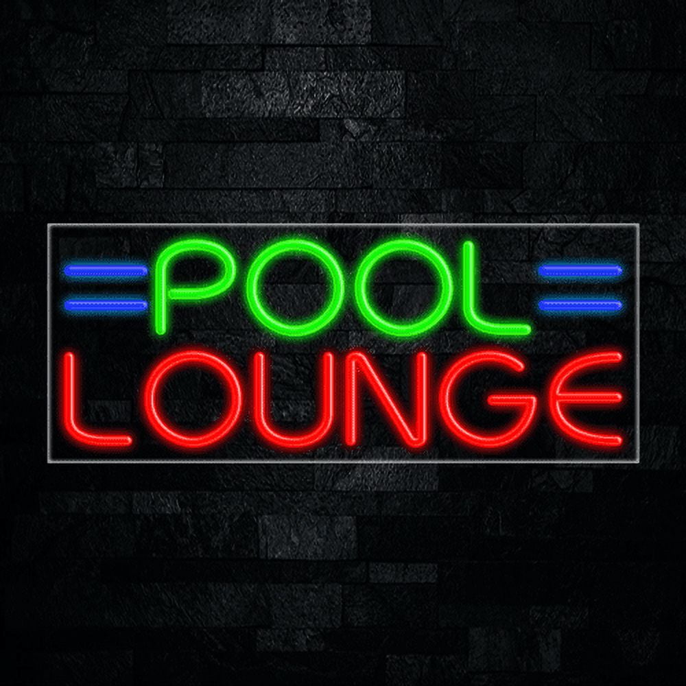 Pool Lounge LED Neon Sign 30"L x 12"H #31463 - Walmart.com