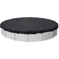 Pool Mate 10 Year Heavy-Duty Mesh Black Round Winter Pool Cover, 28 ft ...
