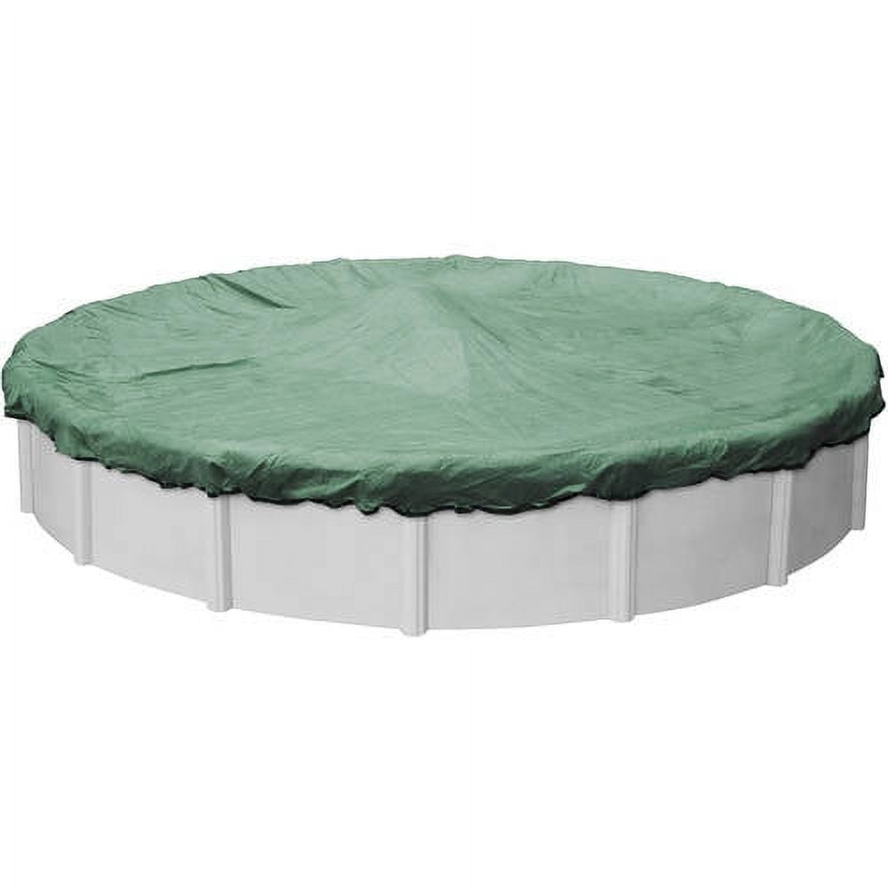 Pool Mate 15 Year Extra-Large Mesh Forest Green Round Winter Pool Cover ...